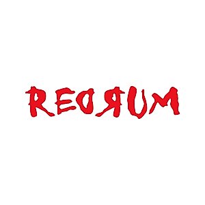 Vinyl Wall Art Decal - Redrum - 6" x 30" - Trendy Scary Halloween Season The Shining Quote Sticker for Living Room Entryway Door Office Coffee Shop Store Windows Spooky Decor