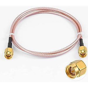 POBADY SMA Antenna Extension Cable SMA Male to SMA Male Pigtail Cable WLAN Antenna Cable RG316 23.6"/60CM for WiFi Wireless Network 2G 3G 5G Antenna Router GSM Bluetooth WLAN LAN