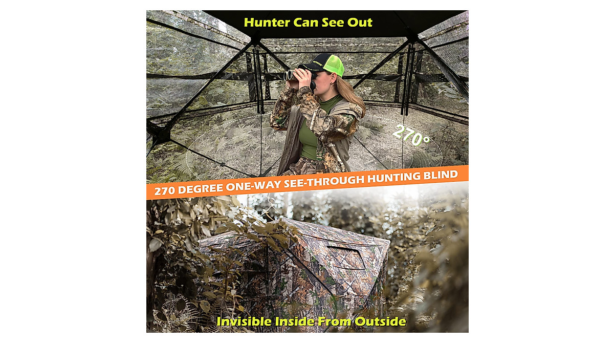 Your Choice Hunting Blind 3 Person with 270° View - Compact & Durable