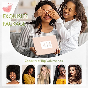 BONNET QUEEN Large Silk Bonnet for Sleeping Satin Bonnet Big Hair Bonnet Jumbo Braid Bonnet Double Layer Tie Bonnets Night Hair Wrap for Women Curly Hair Black