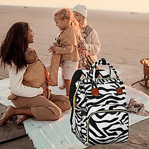 HABOPET Diaper Bag Backpack Multi-Function Baby Bag With Large Capacity and Insulated Pockets Diaper Backpack Organizer Bag for Mom/Dad, Black