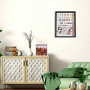 Califortree 8x8 Shadow Box Frame with Soft Linen Back - Push Pins Included, Memory Box Display Case for Flower, Tickets and 3D Items, Black