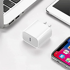 iPhone Fast Charger, [2-Pack] Power Adapter 20W PD USBC Charging Block 【Apple MFi Certified】 Super Fast Chargers Wall Plug with 5 ft Cords for iPhone 14/13/12/11/10 iPad Charger iPhone 14 Charger