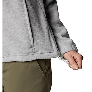 Columbia Womens Benton Springs Full Zip Fleece Jacket, Cirrus Grey Heather, Medium