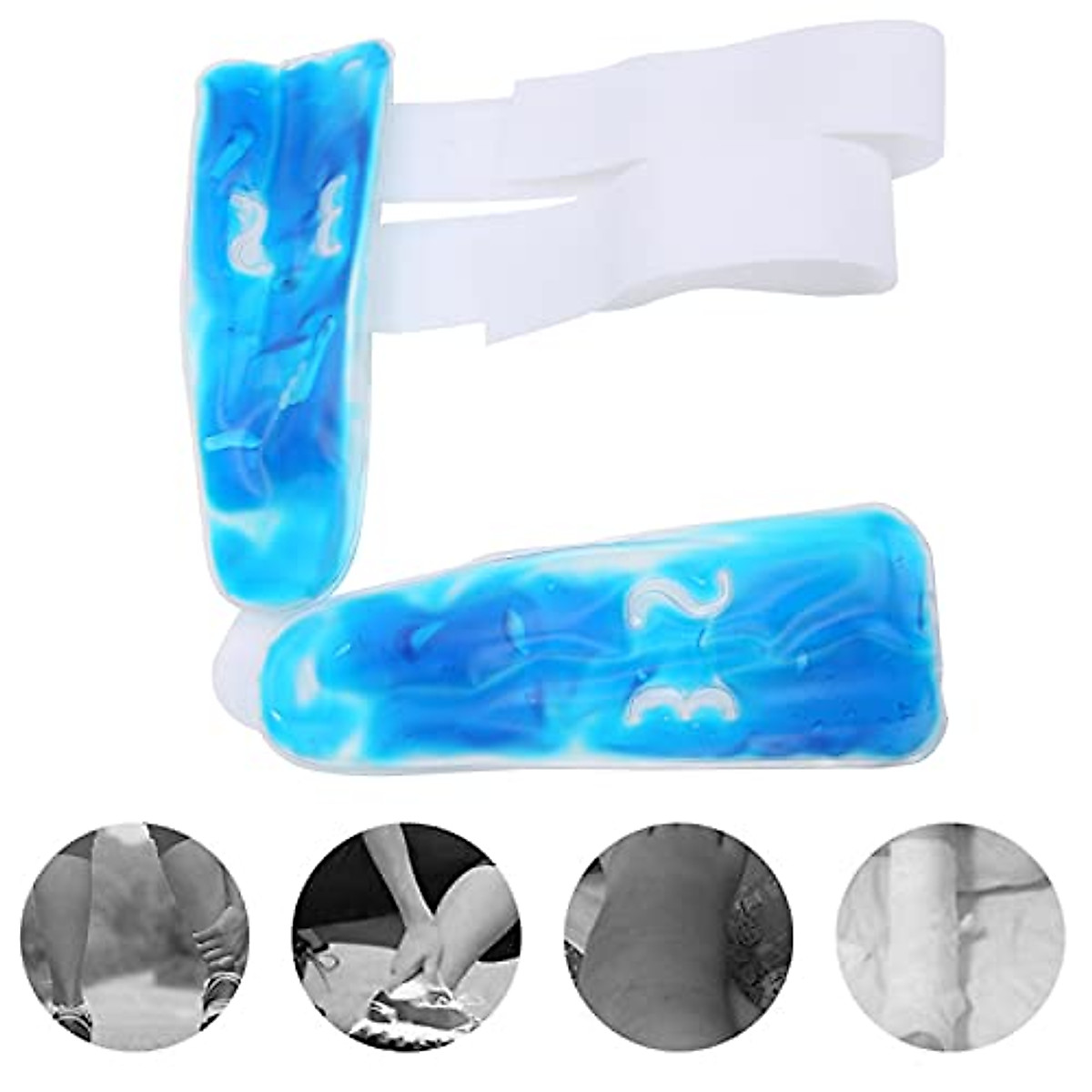 Ankle Support, Fixed Ligament Ankle Stabilizer Cold and Hot Compress for Ligament Strain for Sports Arena for Ankle Injury(White)