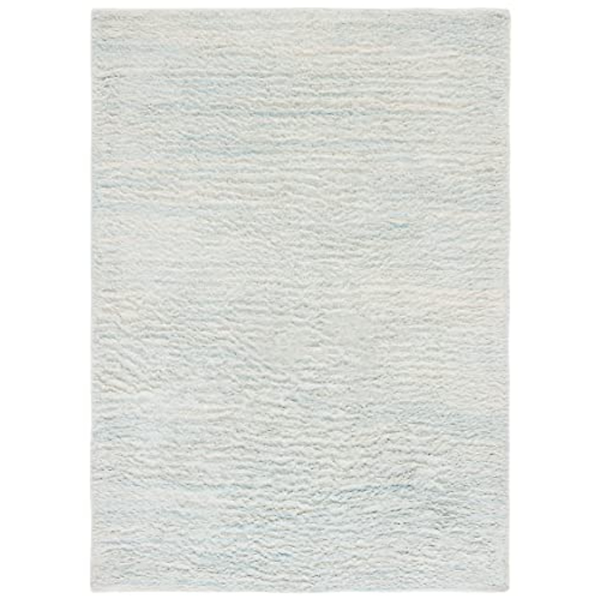 Safavieh Casablanca Shag Collection 6' x 9' Light Blue CSB702M Handmade Wool Area Rug