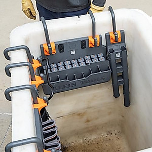 Klein Tools BC507S Auger Bit Storage Module, Fits 12-Inch, 18-Inch, 24-Inch Auger Bits, Optional S-Hooks Secure Module to Aerial Buckets