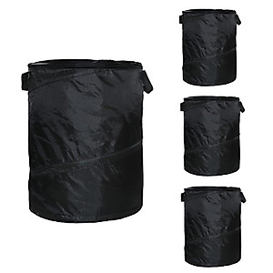 Camping Trash Can, Pop up Trash Can for Camping, Collapsible Trash Can Camping, Portable Trash Can, Camping Garbage Can Collapsible, Collapsible Garbage Can Camping. (Black, 13.38 * 13.38 * 15.74in)