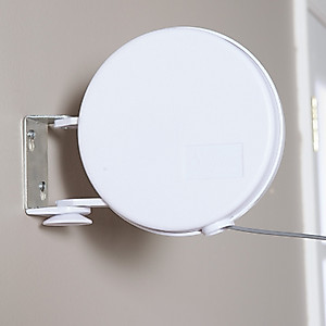 Household Essentials R-400 Single Line Retractable Clothesline | 40 Feet for Hanging Laundry, White