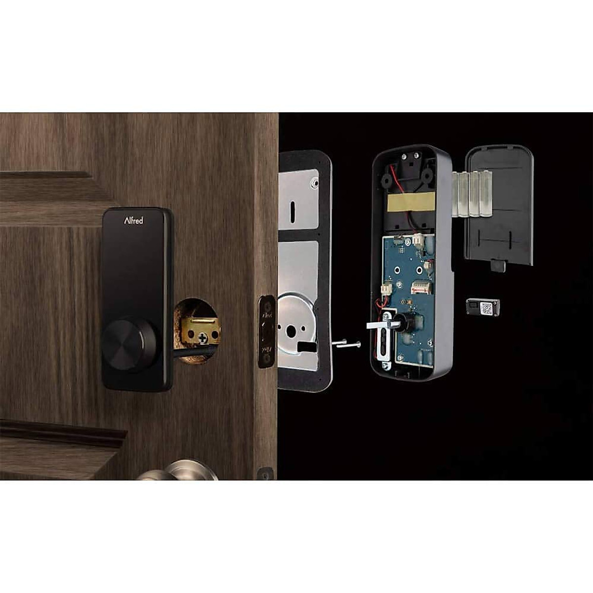 Alfred Touchscreen Keypad Pin + Bluetooth + Key Entry (DB1-A-BL) Smart Door Lock