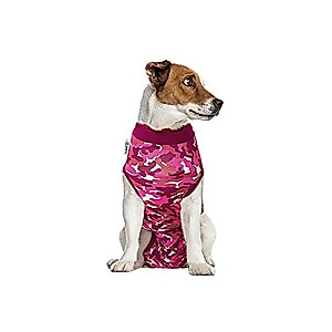 Suitical Recovery Suit Dog, Medium, Pink Camouflage