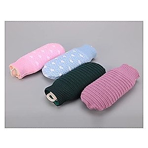 PSBYW Silicone Hot Water Bottle Hand Warmer Stomach Warmer Hot Water Bottle Heating Refrigerated Ice Pack Can Be Used to Warm Women's Palace Hands (Color : 6)
