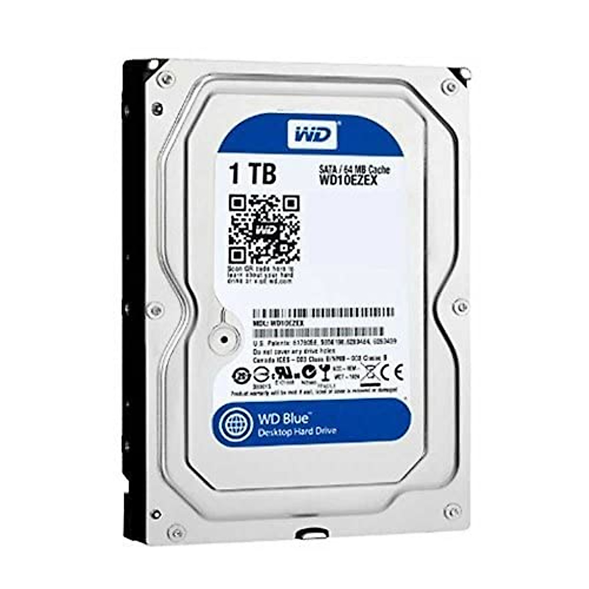 Western Digital 3.5-Inch 7200 RPM SATA 6 Gb/s 64 MB Cache 1 TB Desktop Hard Drive, Blue (WD10EZEX)