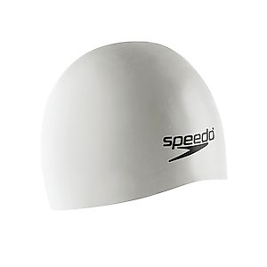 Speedo Silicone 'Racer Dome' Swim Cap, White