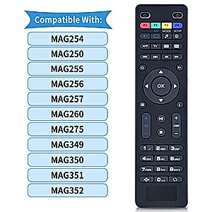 Replacement Remote Control for MAG IPTV Set-Top OTT TV Box Mag 250 254 255 256 257 261 270 275 349 350 351 352 MAG322W1 MAG254W1 etc