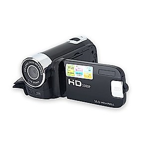 fosa Camera Camcorder, Portable Digital Video Camcorder Handy Camera Full HD 270° Rotation 1080P 16X High Definition Digital Camcorder Video DV Camera Great Kids(Black)
