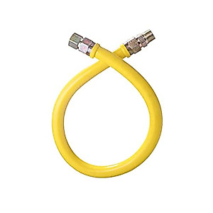 DORMONT - 1675NPFS36 COATED GAS CONNECTOR;3/4 MPT X 36