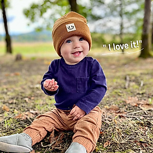 FURTALK Baby Beanie Cute Toddler Winter Hat Knit Boys Girls Warm 2 Pack Kids Embroidered Beanies Cap for 0-8 Years