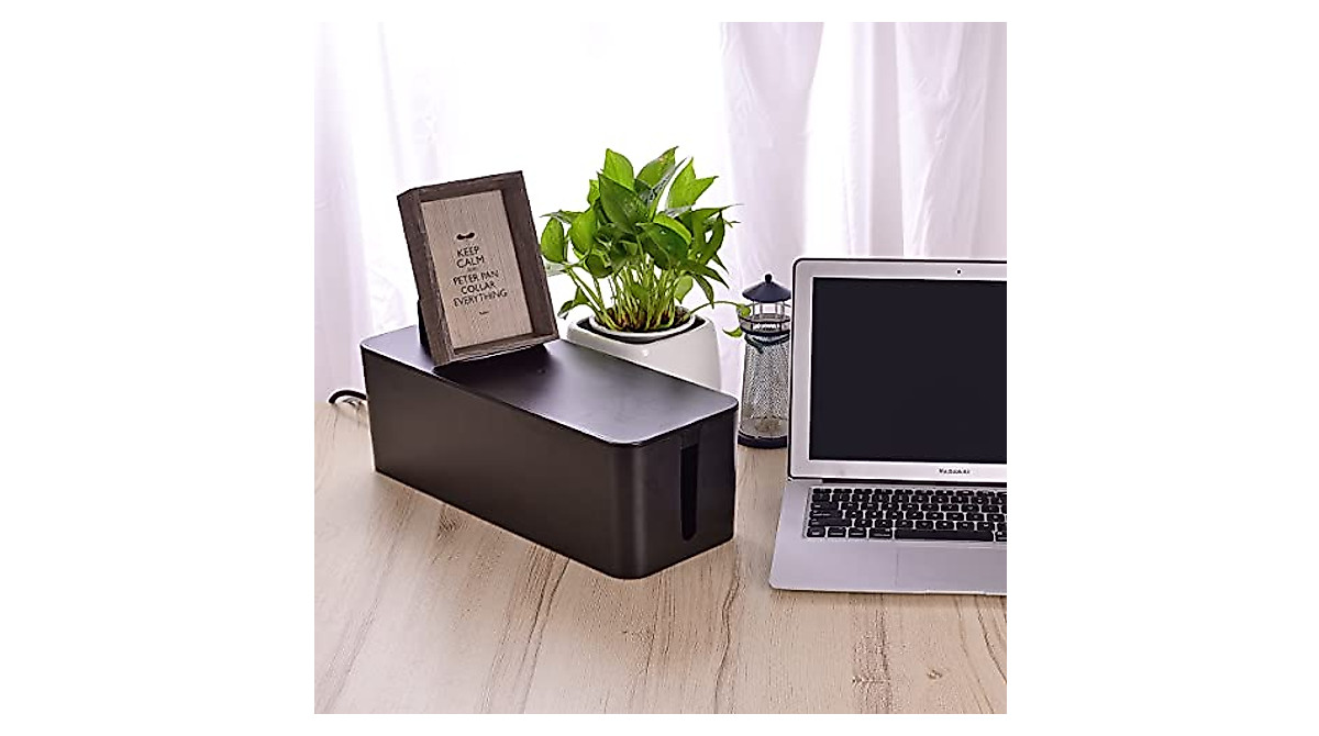 Large Cable Management Box for Home & Office - Keep Wires Tidy