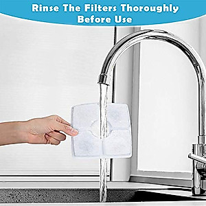 PK.ZTopia 8-Pack Cat Water Fountain Filter, Pet Fountain Filters, Replacement Filters for 84oz/2.5L Automatic Pet Fountain Cat Water Fountain Dog Water Dispenser