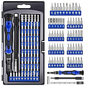 XOOL 62 in 1 Precision Screwdriver Kit, Electronics Repair Tool Kit, Magnetic Driver Kit with Flexible Shaft, Extension Rod for Mobile Phone, Smartphone, Game Console, PC, Tablet