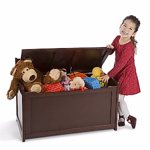 Melissa & Doug Wooden Toy Chest - Espresso