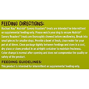 Rachael Ray Nutrish Savory Roasters Real Meat Dog Treats, Roasted Chicken Recipe, 30 Ounce (Pack of 1)