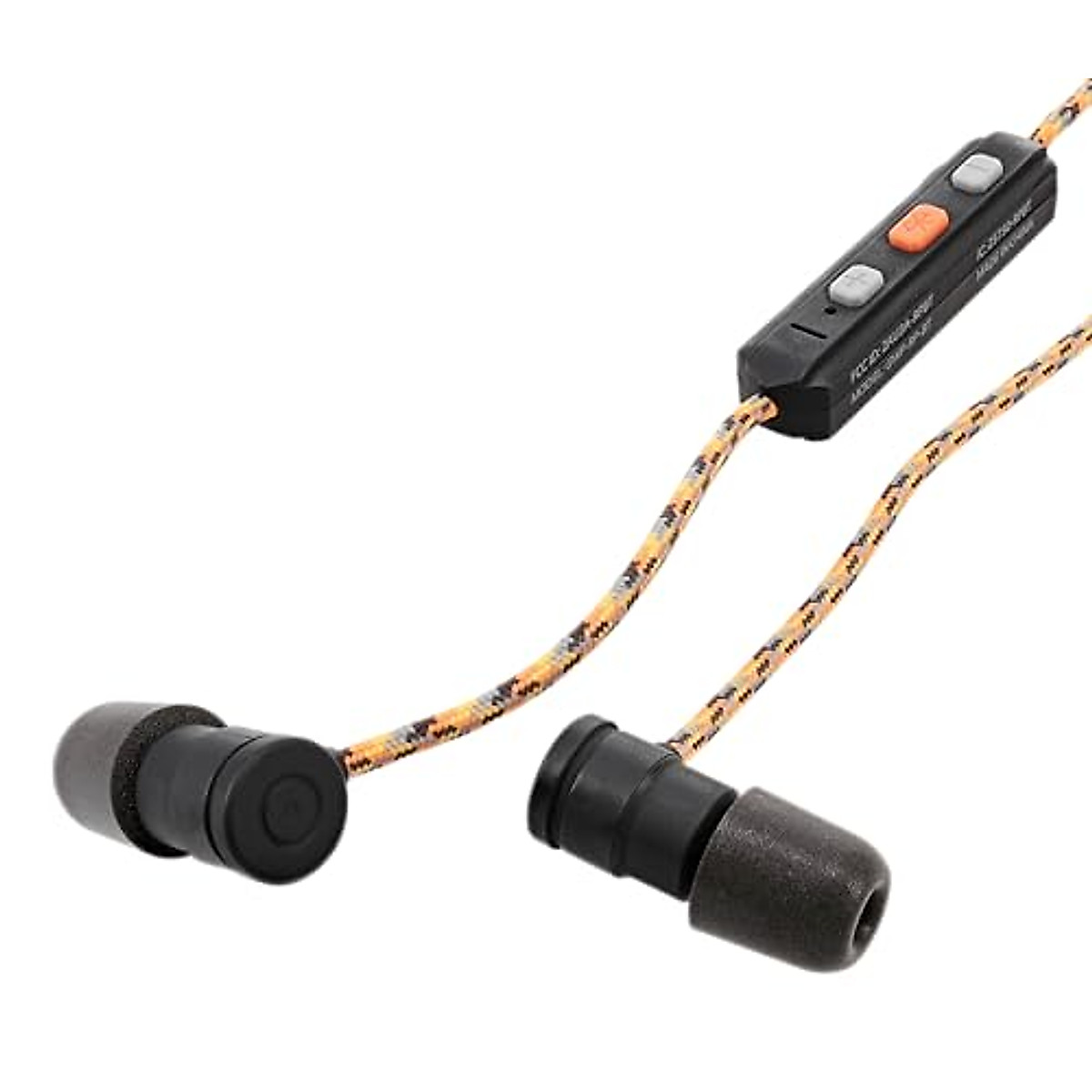 Walker's Shooting Training Protection 29 DB Omni-Directional Microphone Rope Hearing Enhancer Earbuds, Bluetooth