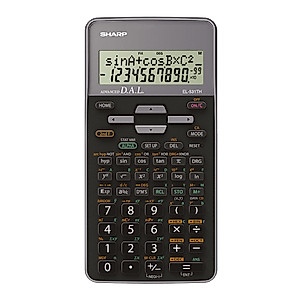 Sharp EL-531TH Scientific Calculator with D.A.L. Input Battery Operated Silver grey