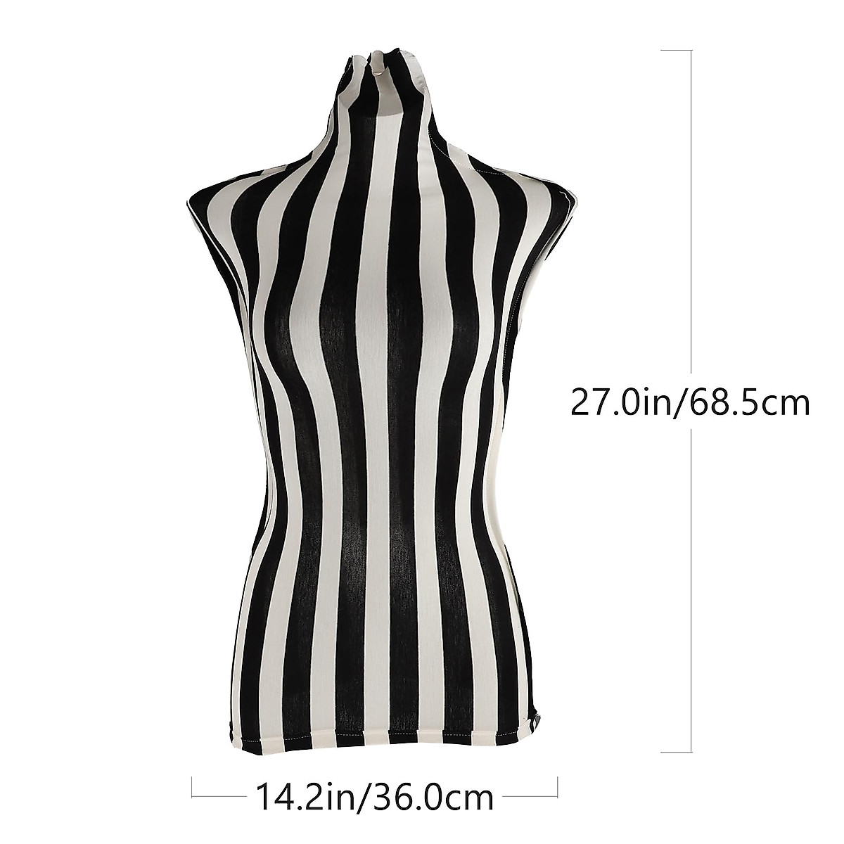 POPETPOP Manikin Body Mannequin Dress Form, Female Model Mannequin Torso Display Mannequin Body Fabric Cover Cloth Accessories for Upper Body Dress Form Mannequin Torso