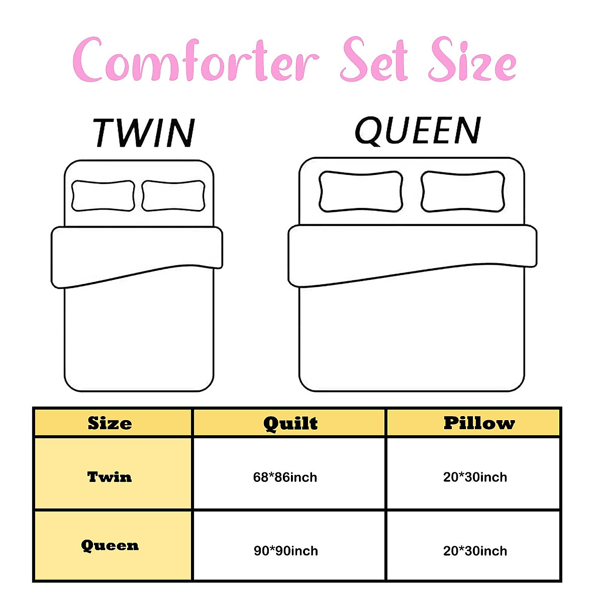 FEBRICOLD 3 Pcs Anime Comforter Bedding Set Soft 1 Quilt Cover 2 Pillowcases Lightweight Cartoon Cute Anime Merch Gifts for Women Men Adults 68""X86"", Twin