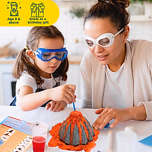 Thames & Kosmos Massive Erupting Volcano STEM Kit | DIY Giant Volcano Model, 1-Foot Tall | Includes Materials for Multiple Eruptions | Explore Volcanoes, Geology, Earth Science | Science Fair Project