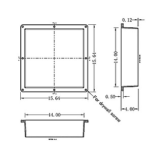 Uni-Green Tile Shower Niche Recessed Square inside dimension 14" ×14" × 4" D Shower Shelf for Bathroom Niche Storage and Built In Shower Shelf
