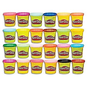 Play-Doh Modeling Compound 24-Pack Case of Colors, Perfect for Halloween Treat Bags, Party Favors, Non-Toxic, Multi-Color, 3-Ounce Cans, Ages 2 and up (Amazon Exclusive)