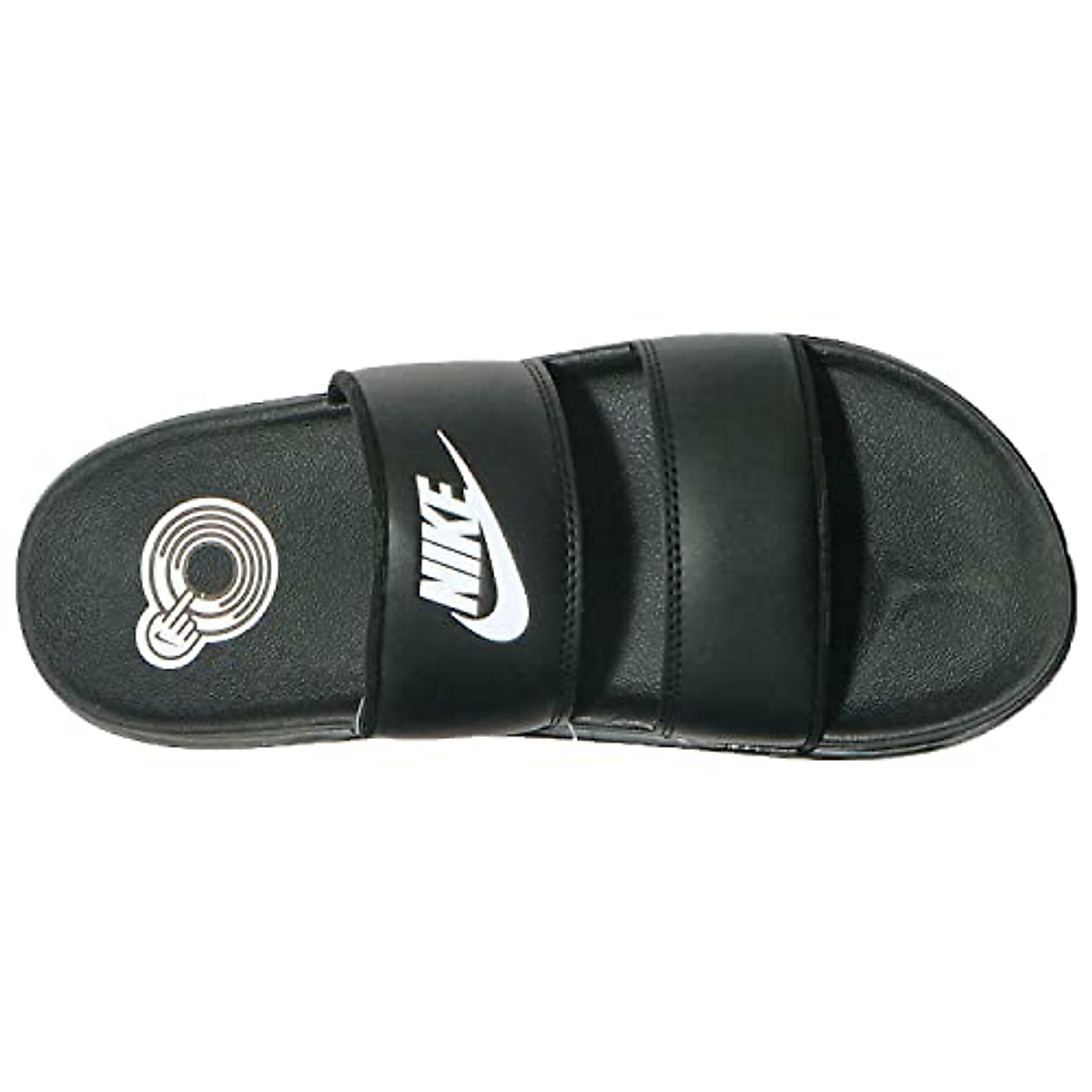 Nike Women's Offcourt Duo Slides (5, Black/Black/White)