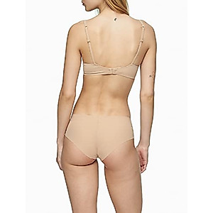 Calvin Klein Women's Invisibles Seamless Hipster Panties, 3 Pack, Light Caramel/Light Caramel/Light Caramel, Small