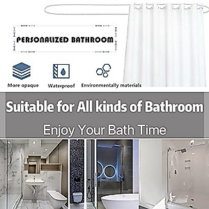 Kossmjx Mushrooms Shower Curtain Set 4 Pieces Fairy Forest Theme Fantasy Cartoon Curtain Set Girls Boys Teens Bathroom Decor Waterproof Polyester Curtains with 12 Hooks Toilet Rug Bath Mat, 70" x 70"