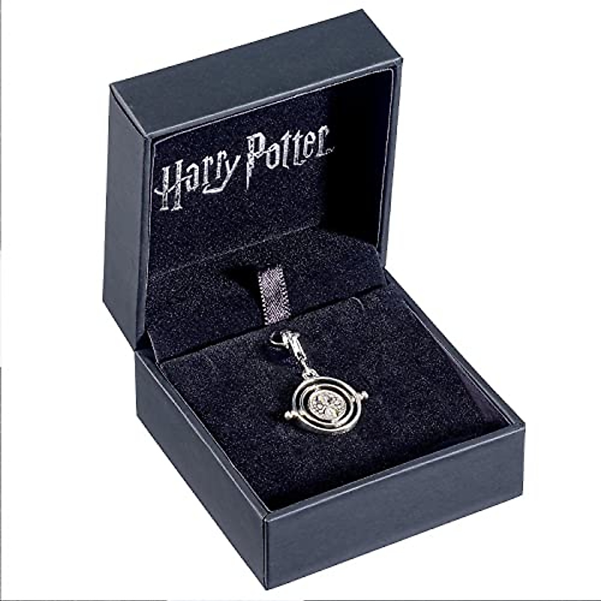 Harry Potter Sterling Silver Time Turner Crystal Clip on Charm