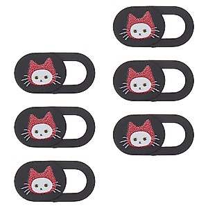 KOMBIUDA 6pcs Camera Cover Laptop Camera Slider Anti- Peeping Privacy Cover Webcam Privacy Covers Stickers for Phones Decorative Webcam Cover Sliding Webcam Cover Plastic Blocker Computer