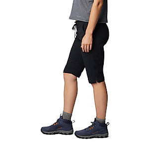 Columbia Women's Anytime Outdoor Long Short Shorts, black, 16x13
