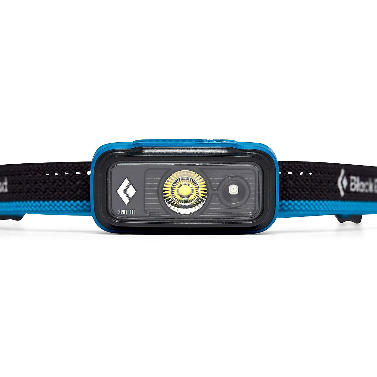 Black Diamond Equipment SpotLite 200 Headlamp Azul, Battery Powered LED Flashlight with Multi-Faceted Optical Lens, Waterproof, Digital Lockout
