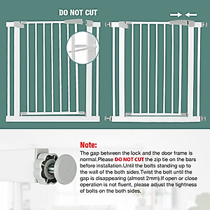 HOYOFO Extra Wide 57”- 59.8” Baby Gate for Doorways Pressure Mount Stair Gates for Kids or Dogs with Auto-Close