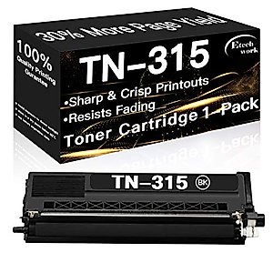 Etechwork Compatible Toner Cartridge Replacement for Brother TN315 TN315BK TN-315BK TN310BK TN-310BK Toners use with Brother HL-4150CDN HL-4570CDW HL-L4570CDWT MFC-9460CDN MFC-9970CDW Printer (Black)