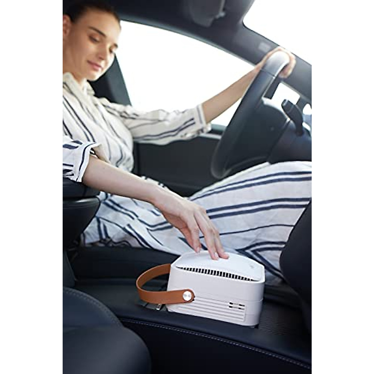 b-MOLA GO NCCO 1804 Portable Air Purifier (White) -Personal size, Ideal for car, travel, office and home.