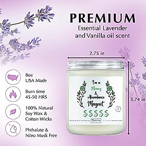 Birthday Gift for Women Mom Gift, 8oz Candle, Gifts for Bridal Shower Party, Money Cash Flow Boost, Anniversary Day, Soul Sister Girlfriend Wife BFF Bestie Online Dating Present