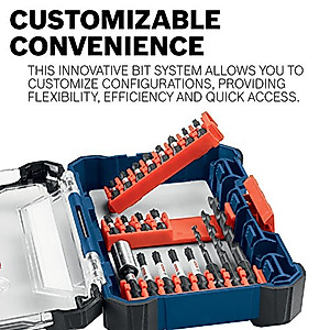 BOSCH CCSNSV17804 4-Piece Assorted Set 1-7/8 In. Impact Tough Nutsetters with Clip for Custom Case System