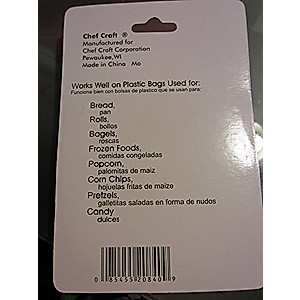 Chef Craft Bread & Bagel Clips 6-Count per Pack (1-Pack)