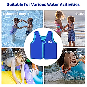 Vine Kids Swim Vest Toddler Learn to Swim Floatation Jackets Training Vest for Boys Girls (1-2 Years)