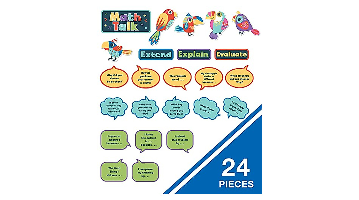 Engage Students with Math Talk Mini Bulletin Board Set