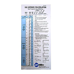 Miller Electric 171086 CALCULATOR,TIG